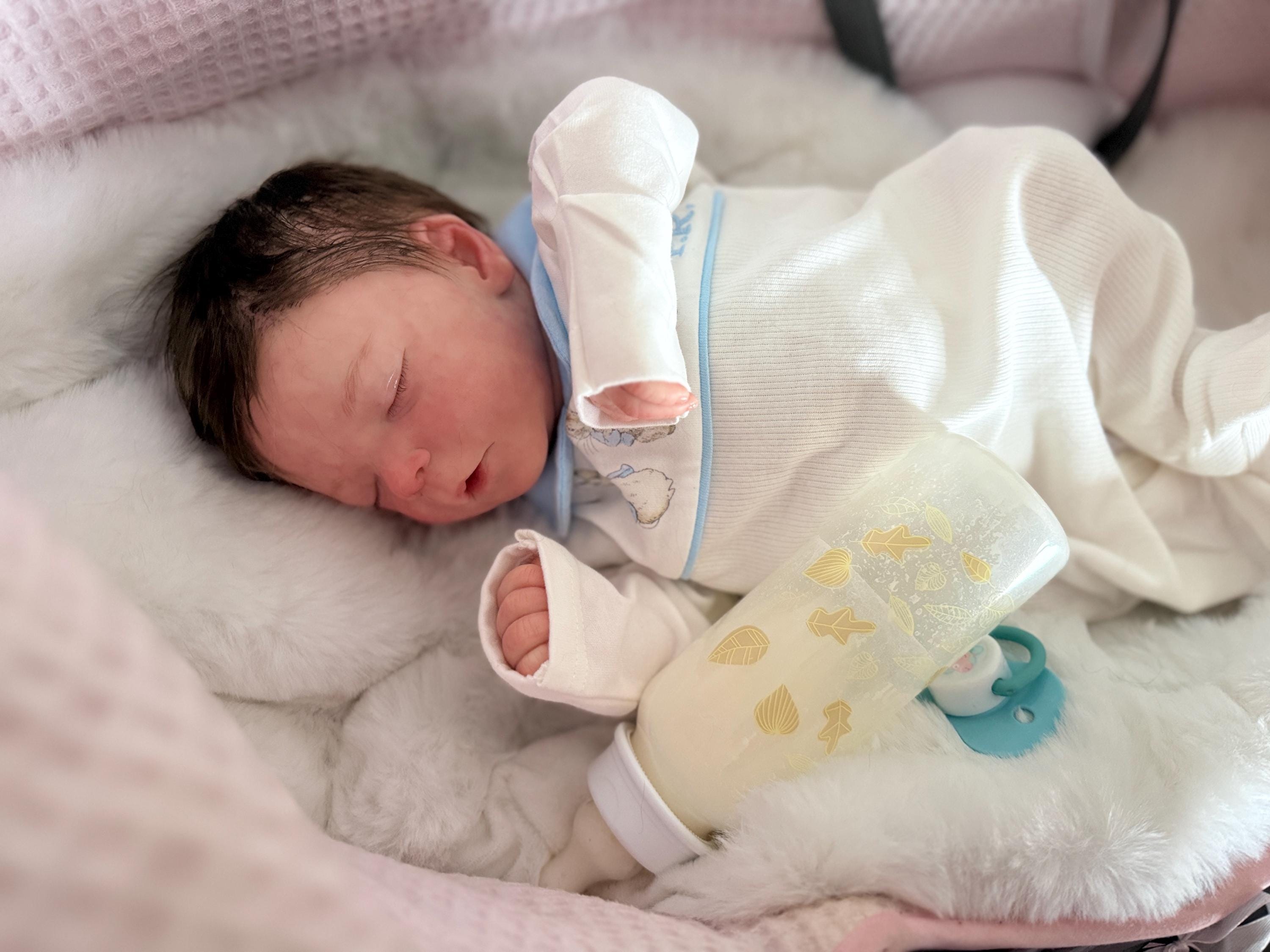 Realborn " Darren Asleep" Lifelike Doll. Silicone Feel Vinyl Reborn Art ...