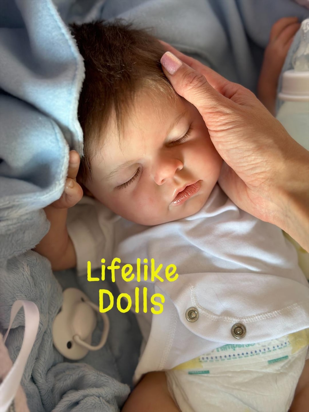 Reborn Fake Baby Newborn Lifelike Silicone Feel Vinyl Doll Movie Style ...