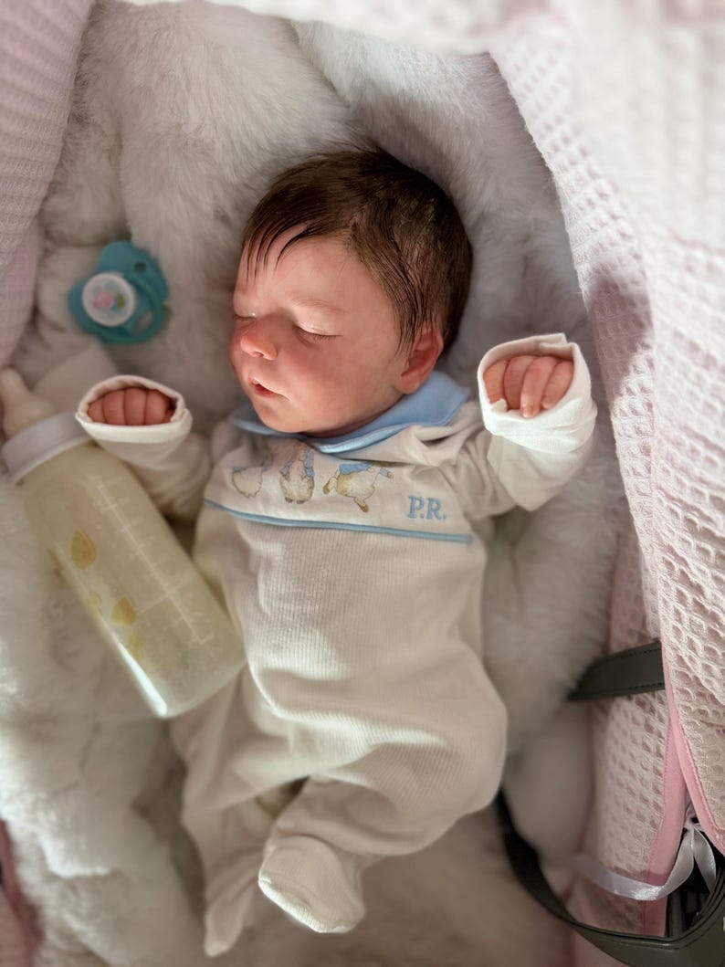 Realborn " Darren Asleep" Lifelike Doll. Silicone Feel Vinyl Reborn Art ...