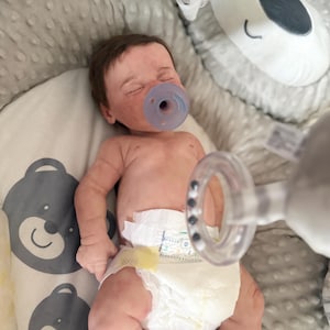Full Body Baby Boy Newborn Lifelike Doll Supersoft Silicone Reborn ...