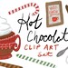 Hot Chocolate Clipart Set Hot Chocolate Graphics Commercial - Etsy