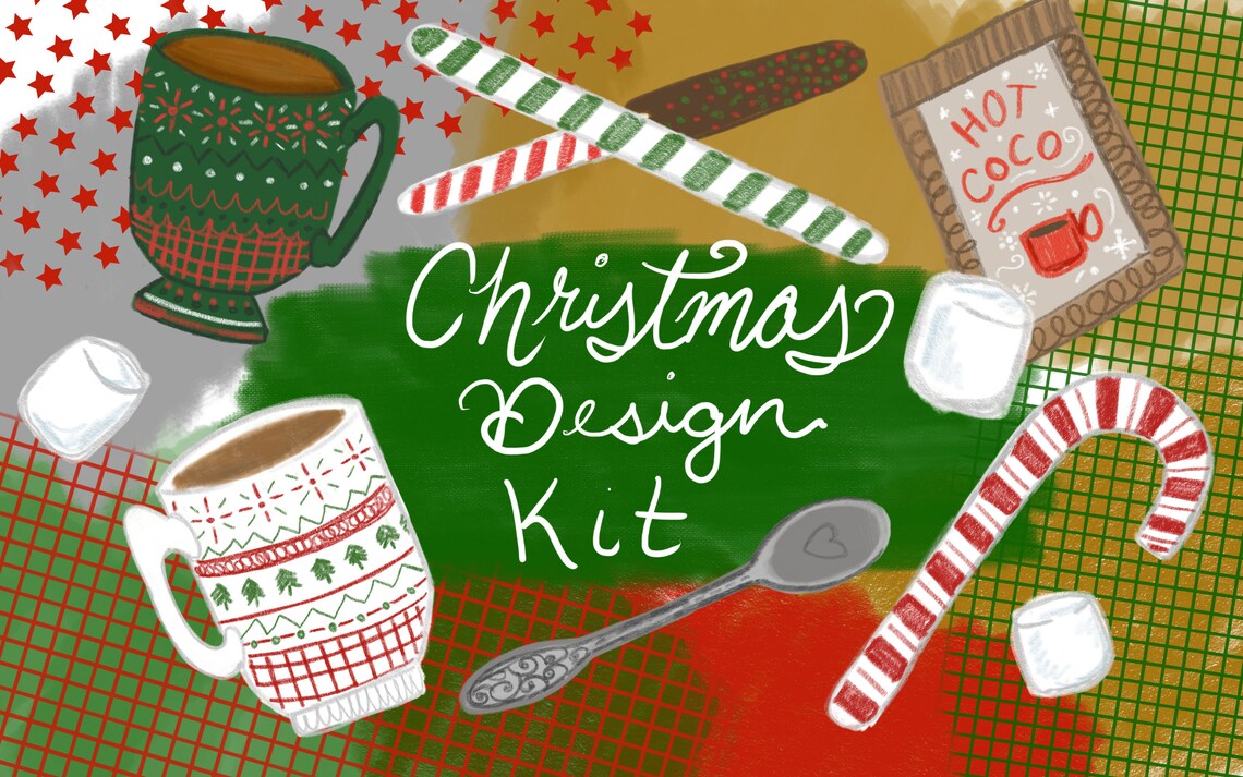 Christmas Clip Art Hand Drawn Clip Art Hand Drawn Christmas - Etsy