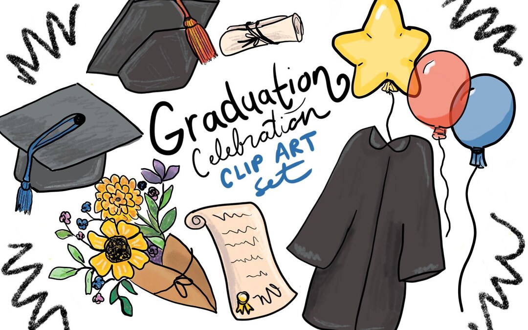 Graduation Celebration Clip Art Commercial Use Graduation Clip Art ...