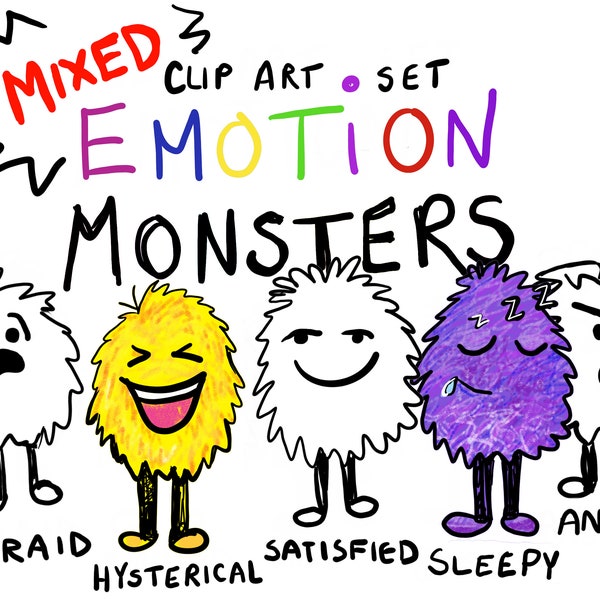 Monster Clip Art - Etsy