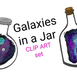Hand Drawn Galaxy Clipart Galaxy Clipart Galaxy Graphics - Etsy