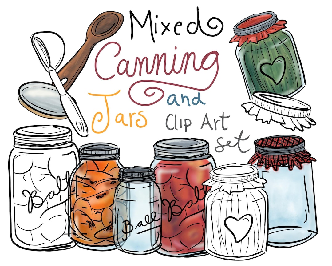 Canning and Jarring Clip Art Set Commercial Use Clip Art Set Mason Jar ... Canning and Jarring Clip Art Set Commercial Use Clip Art Set Mason Jar ...