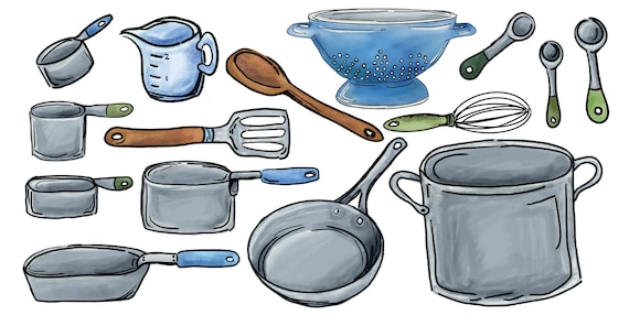 Kitchen Pots And Pans Clipart