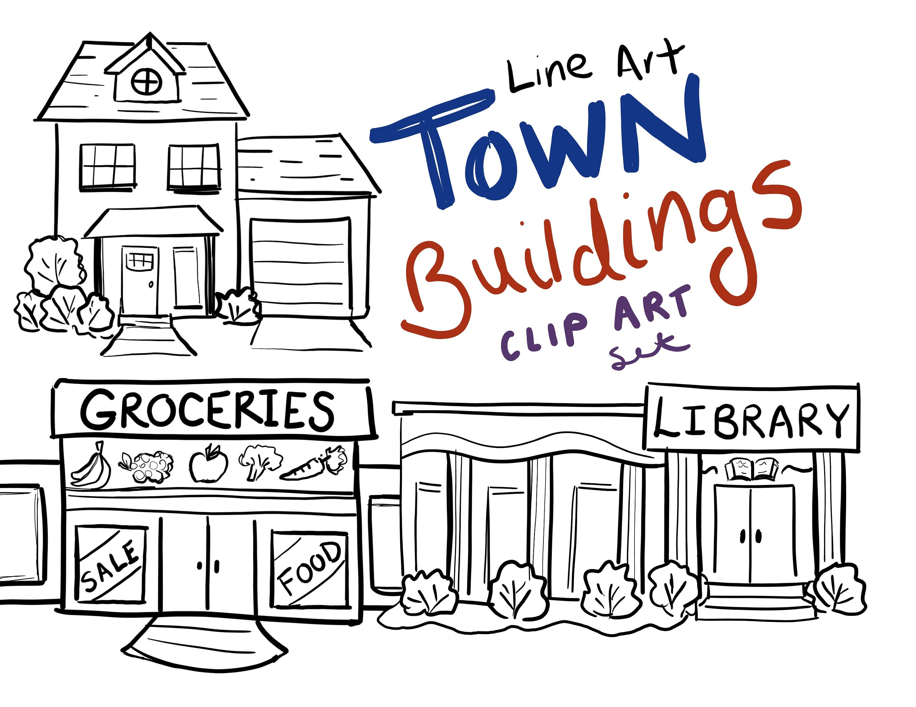 Library Building Clip Art