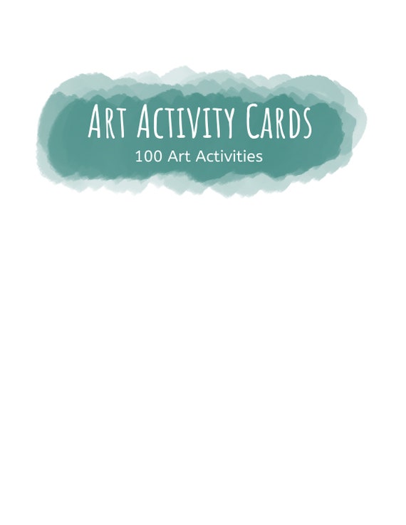 100 Individual Art Activity Cards Creative Gift for Children | Etsy