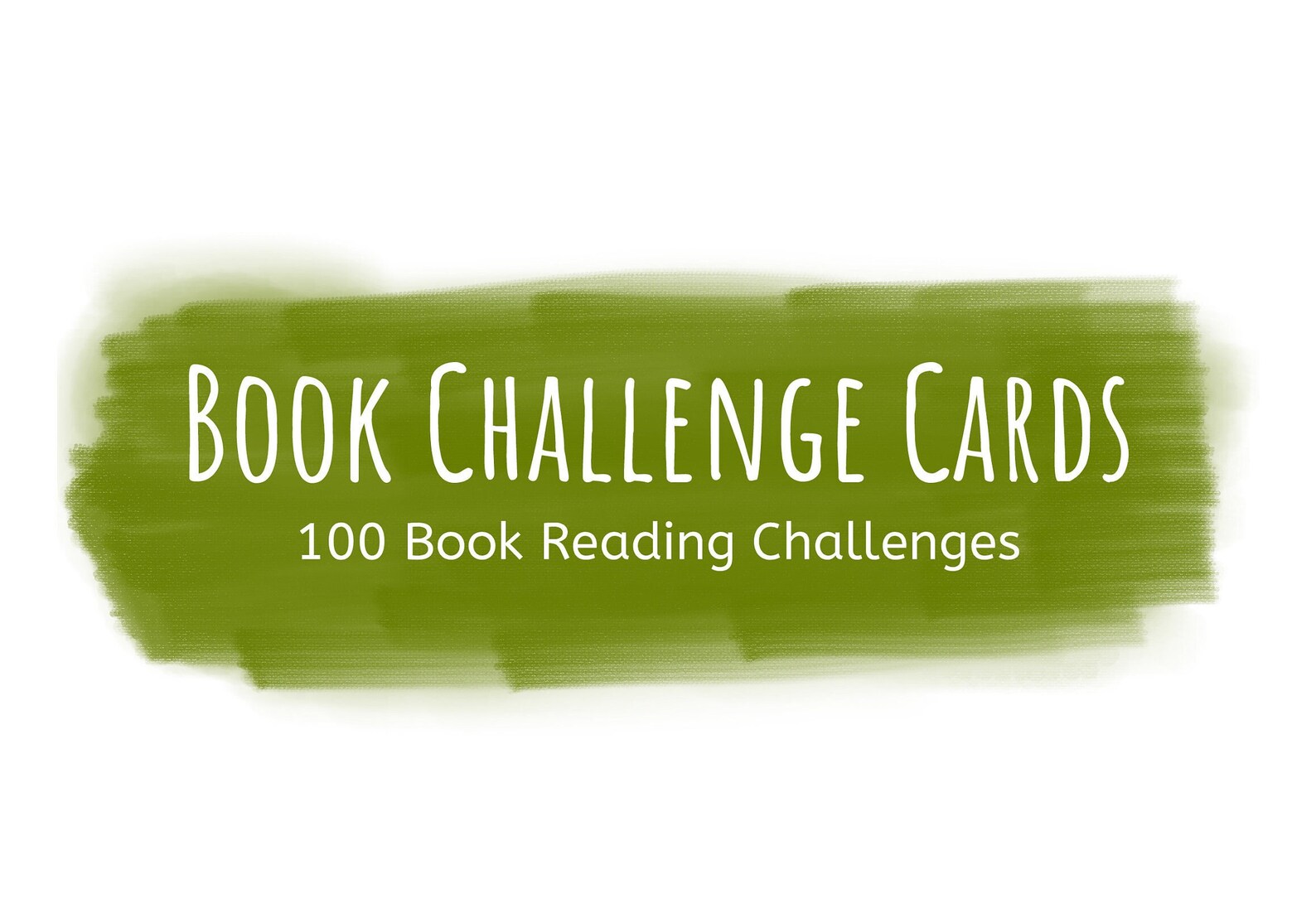 100 Book Reading Challenges Cards Book Reading Gift for a - Etsy