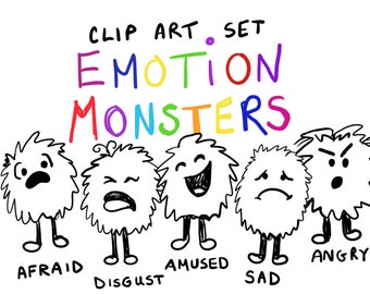 Emotions Clip Art | Etsy