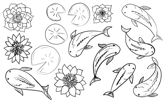 Pond Clip Art Black And White