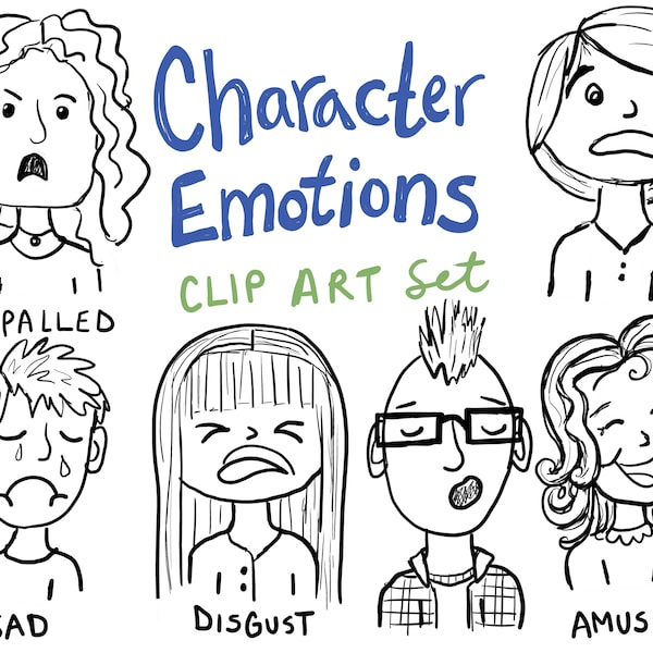 Emotions Clip Art - Etsy