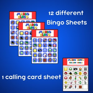 Mario Bingo Printable - Etsy