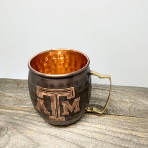 Texas A&M Aggies Logo/ Moscow Mule Mug / Pick Any Team / - Etsy