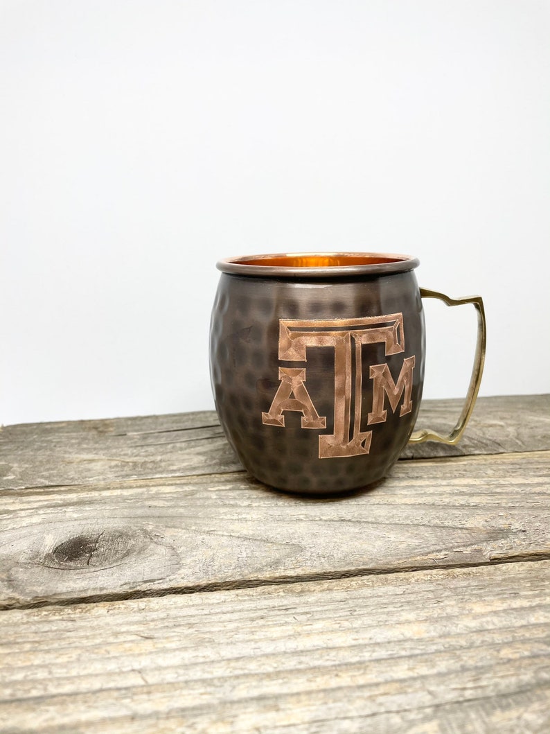 Texas A&M Aggies Logo/ Moscow Mule Mug / Pick Any Team / - Etsy
