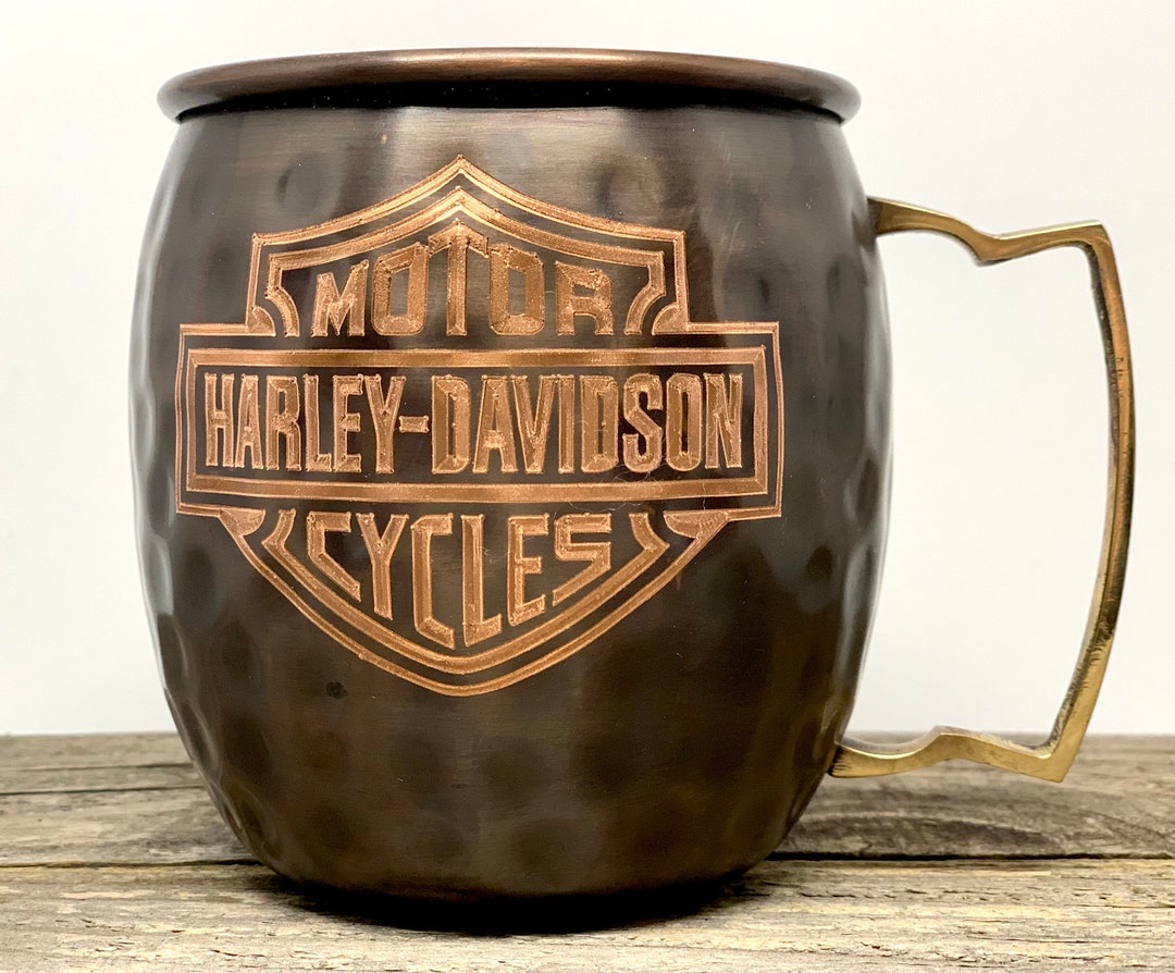 Harley Davidson Moscow Mule Mug / Antiqued / Hammered / Otros equipos ...