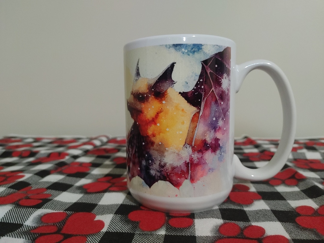 15 Oz Bat Coffee Mug - Etsy