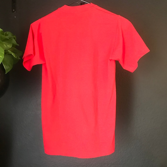 Vintage Chicago print red shirt 1970s 1980s XS S yout… - Gem