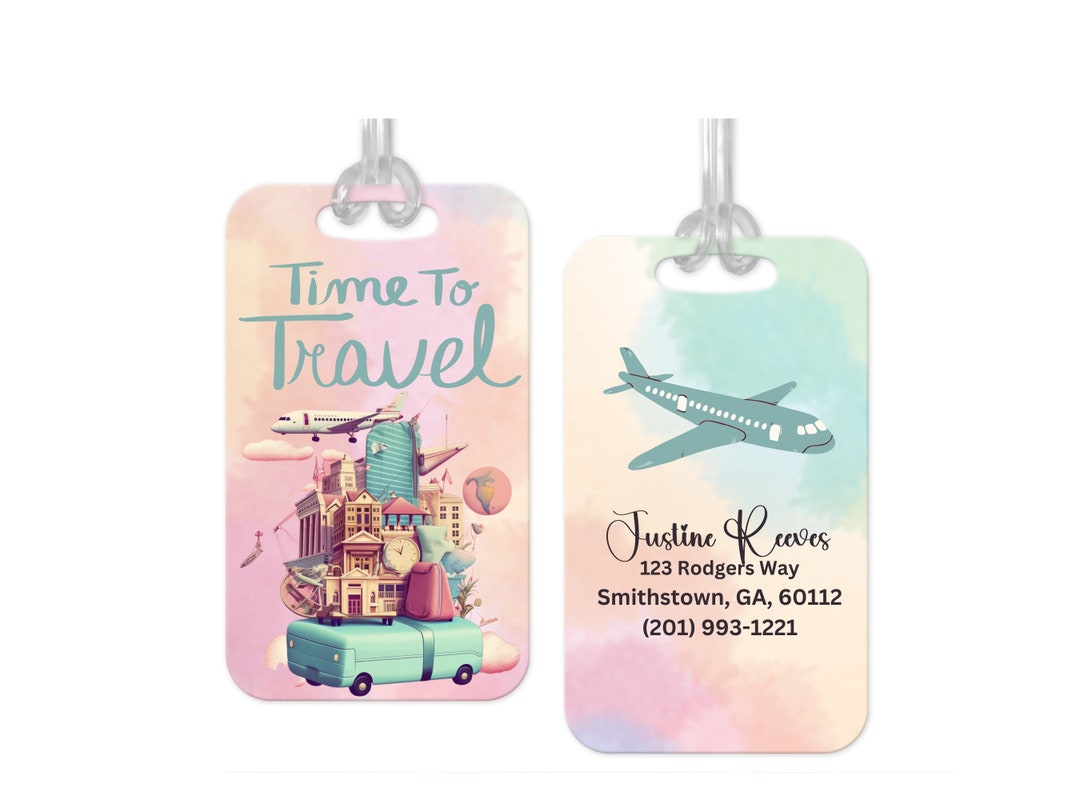 Personalized Luggage Tag, Personalized Vacation Tag, Travel Bag Tag ...