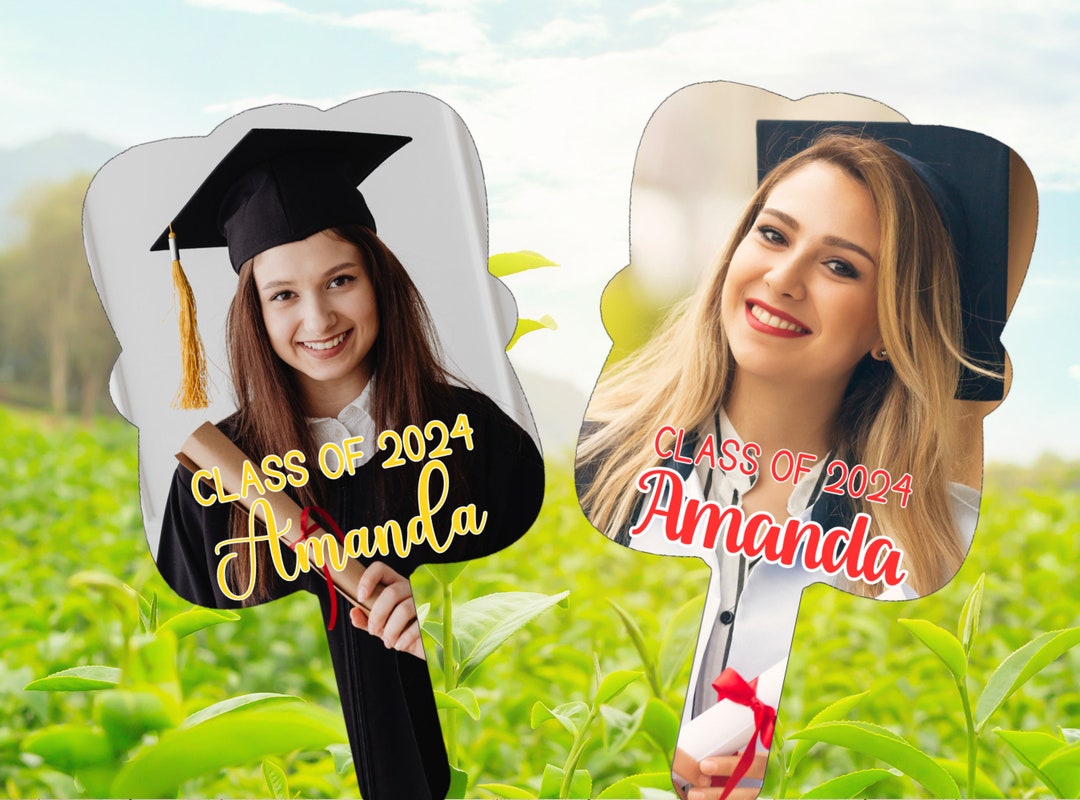 Personalized Graduation Fan 2024, Custom Graduation Gifts, Graduate Fan ...