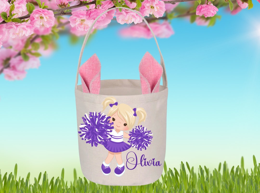 CHEERLEADER EASTER BASKET for Kids,personalized Easter Cheer Basket ...