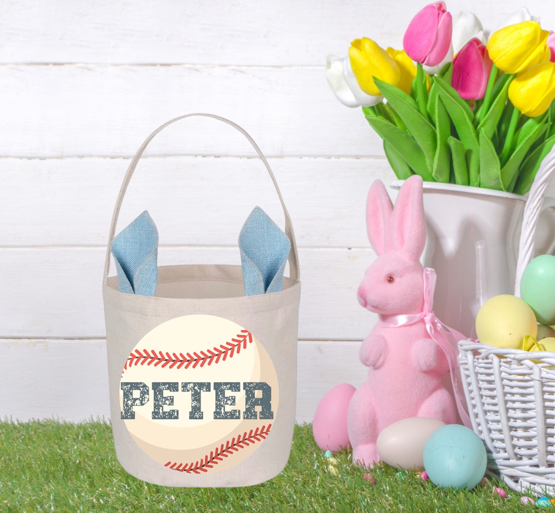 Baseball EASTER BASKET for Him,personalized Easter Baseball Basket ...