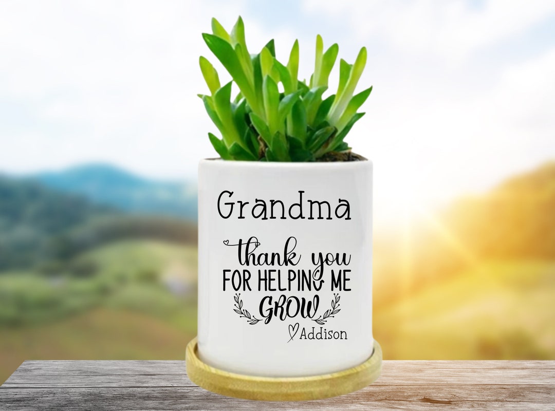 Personalized Planter Pot for Grandma, Planter for Flowers,mother's Day ...