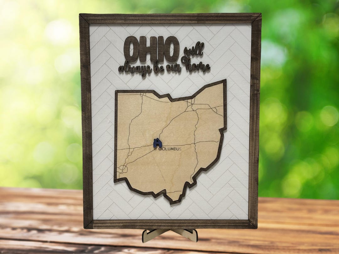 State Signs, Ohio Sign Wall Decor, Ohio Wall Art, State Wall Art, ALL ...