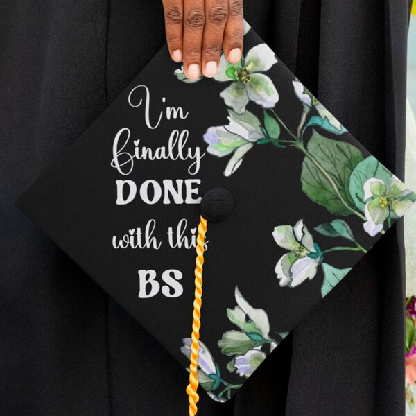 Finally Done With This Bs Grad Cap - Etsy