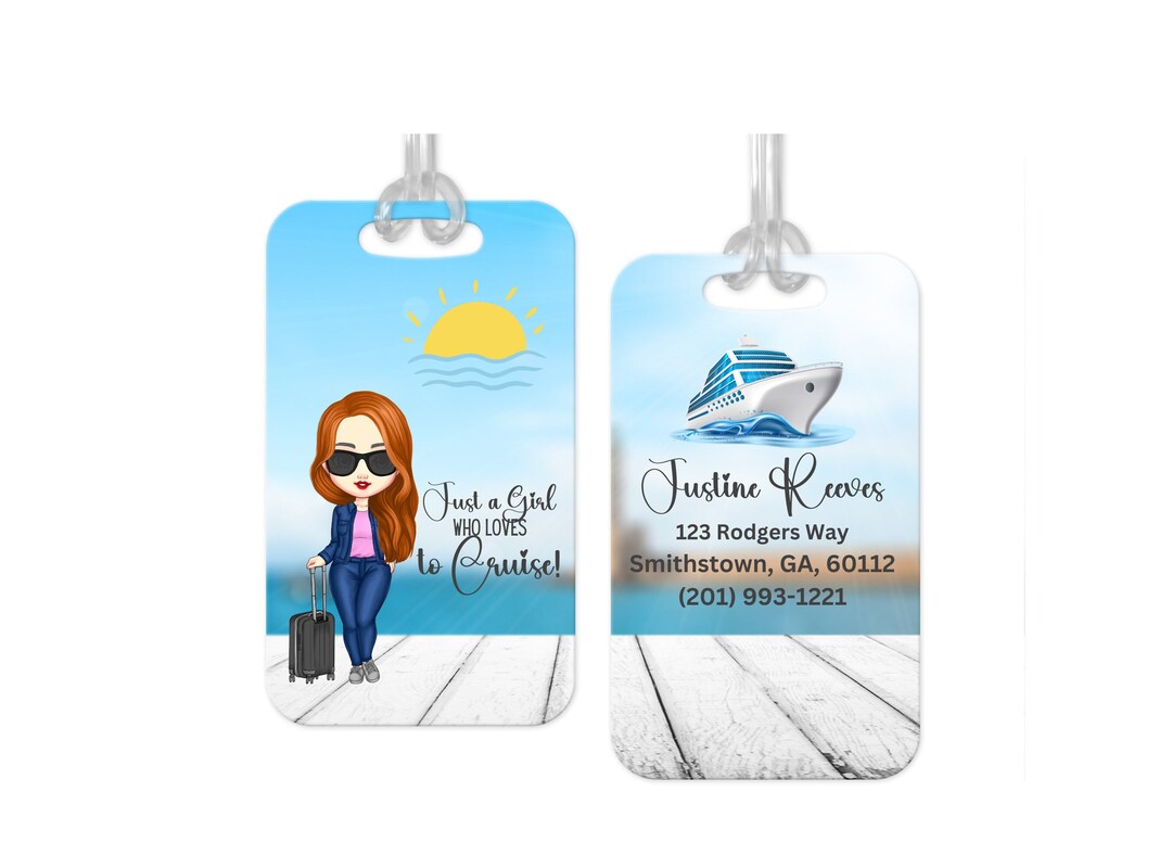 Personalized Luggage Tag, Personalized Vacation Tag, Travel Bag Tag ...
