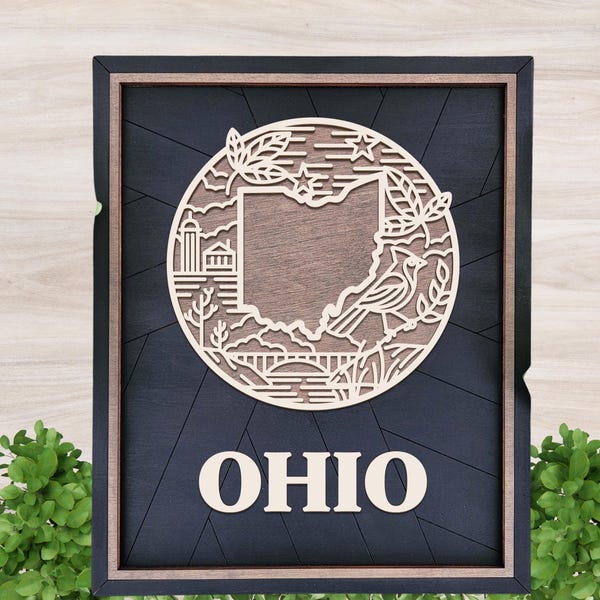 Ohio Wood Sign - Etsy
