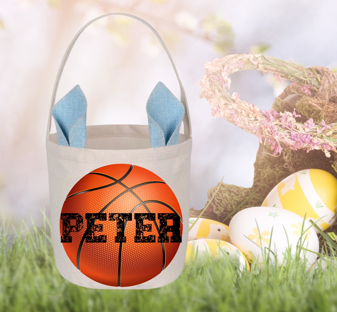 EASTER BASKET for Kids, Personalized Basketball Easter Basket, Easter ...