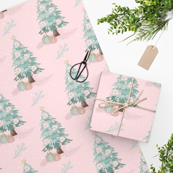 Christmas Farmhouse Wrapping Paper - Etsy