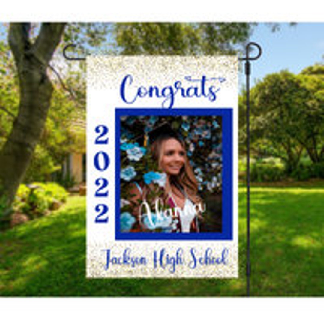 GRADUATION FLAG, Class of 2022 Graduation Party Flag, Outdoor Flag ...