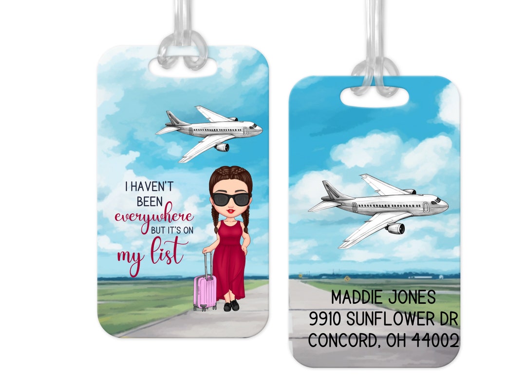 Personalized Luggage Tags, Personalized Vacation Tag, Travel Bag Tag ...