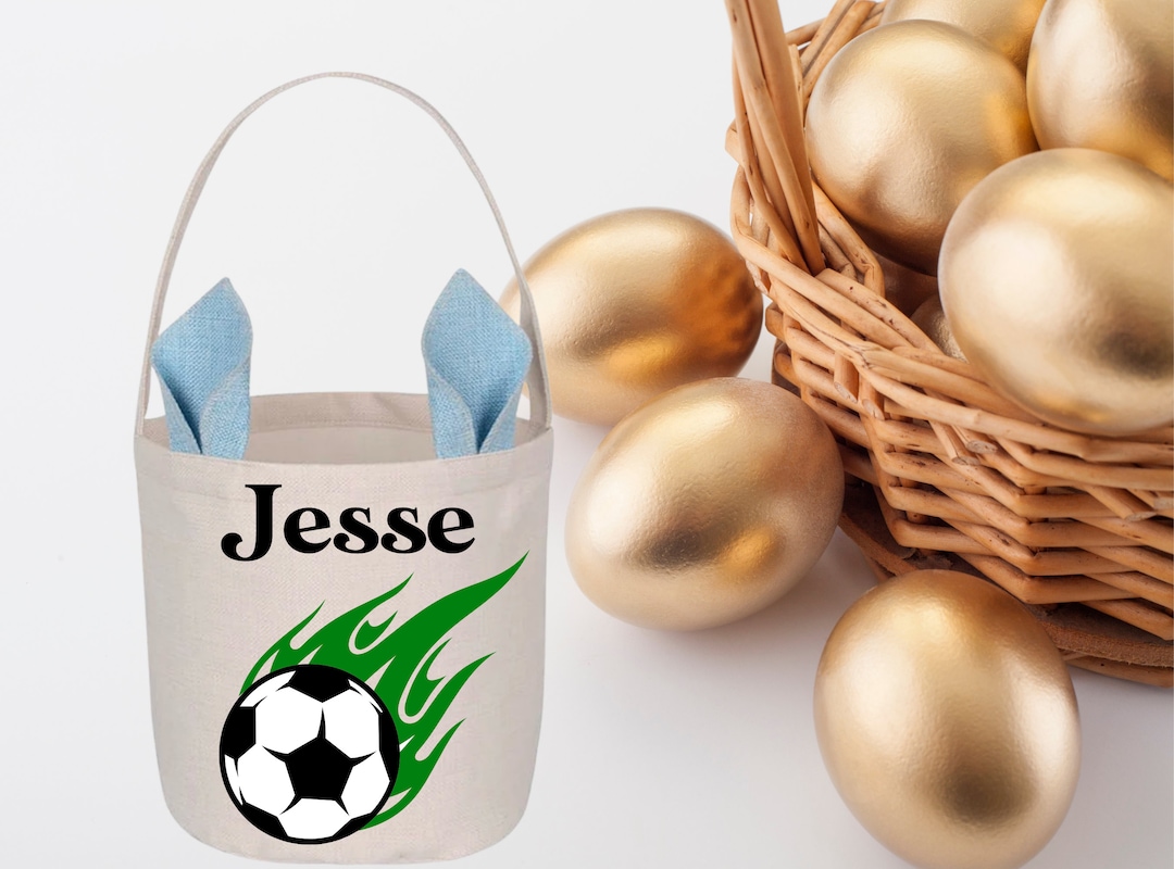 EASTER BASKET for Kids, Personalized Soccer Easter Basket, Easter ...