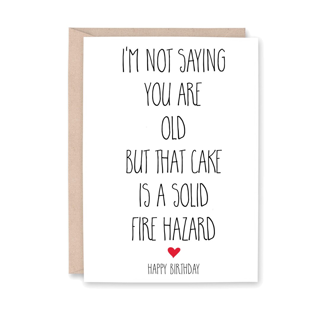Funny Old Birthday Card, Funny Birthday Card for Her, Old Lady Birthday ...