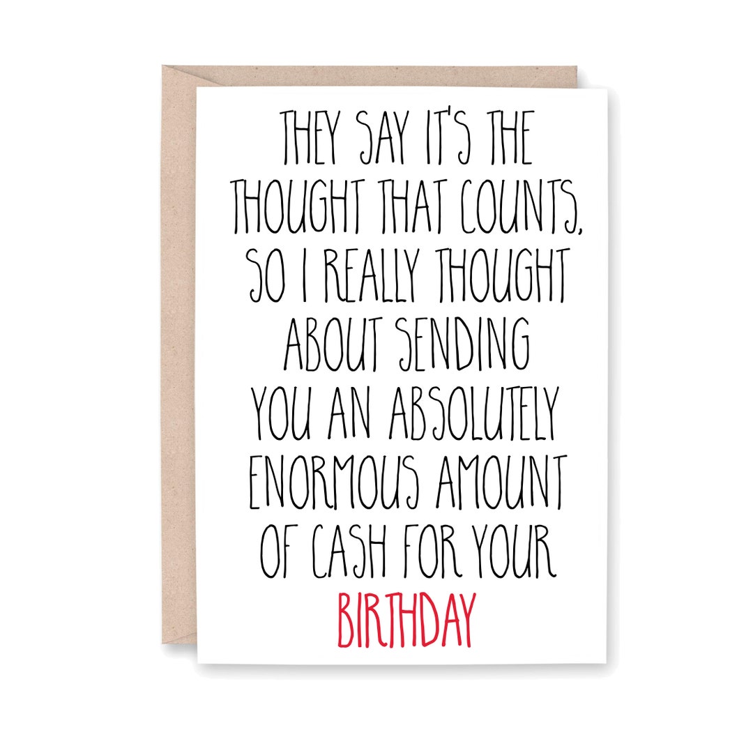 Funny Birthday Card, Snarky Birthday Card, Birthday Card for Him ...