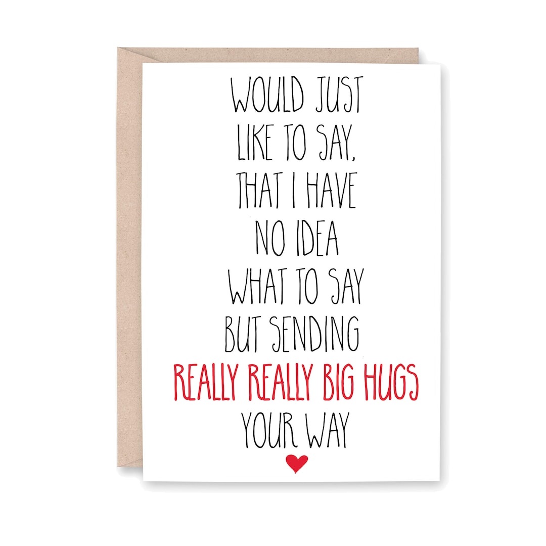 Sympathy Card, Cancer Support, Condolence Card, Friendship Support Card ...