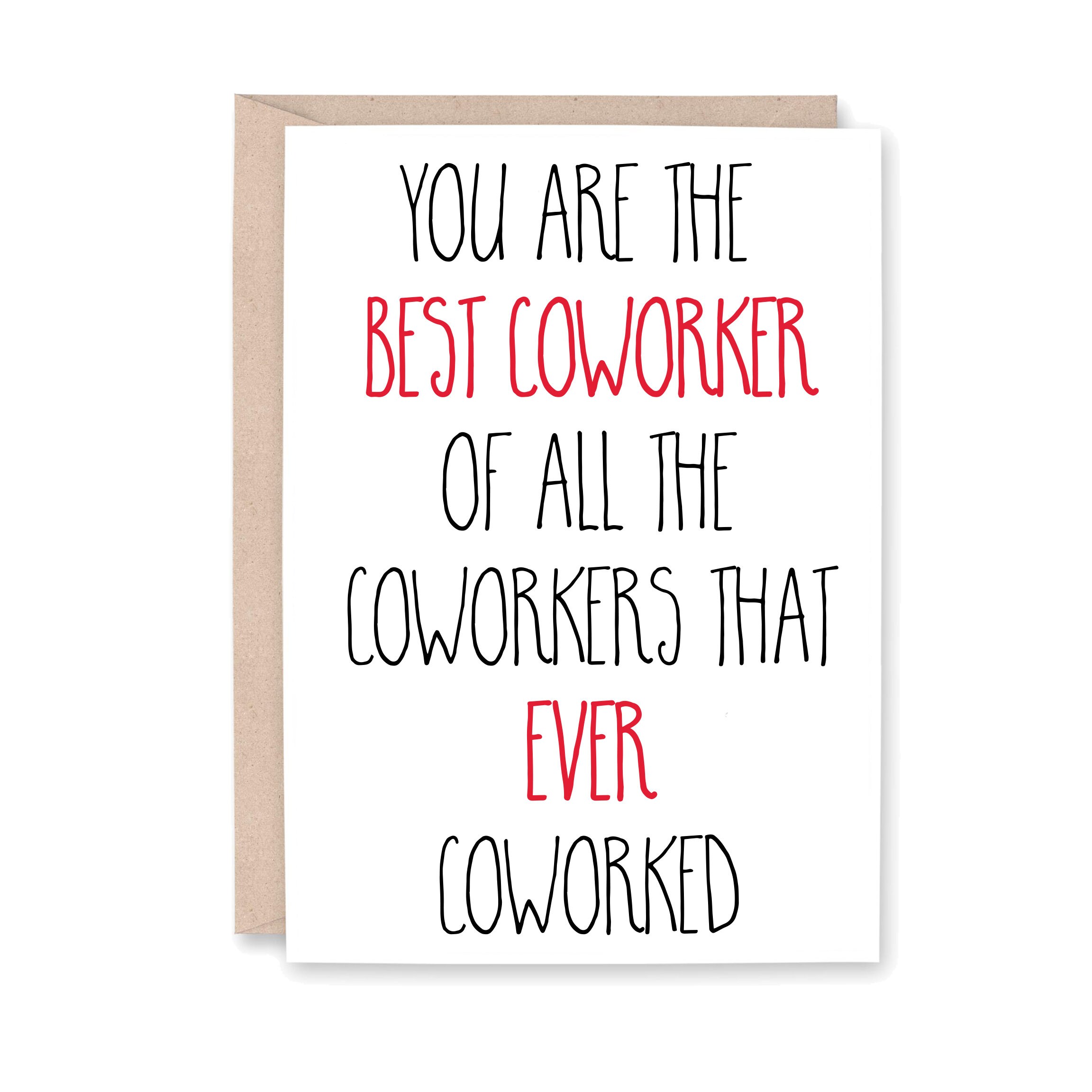 Coworker Card, Coworker Birthday Card, Funny Boss Birthday Day Card ...