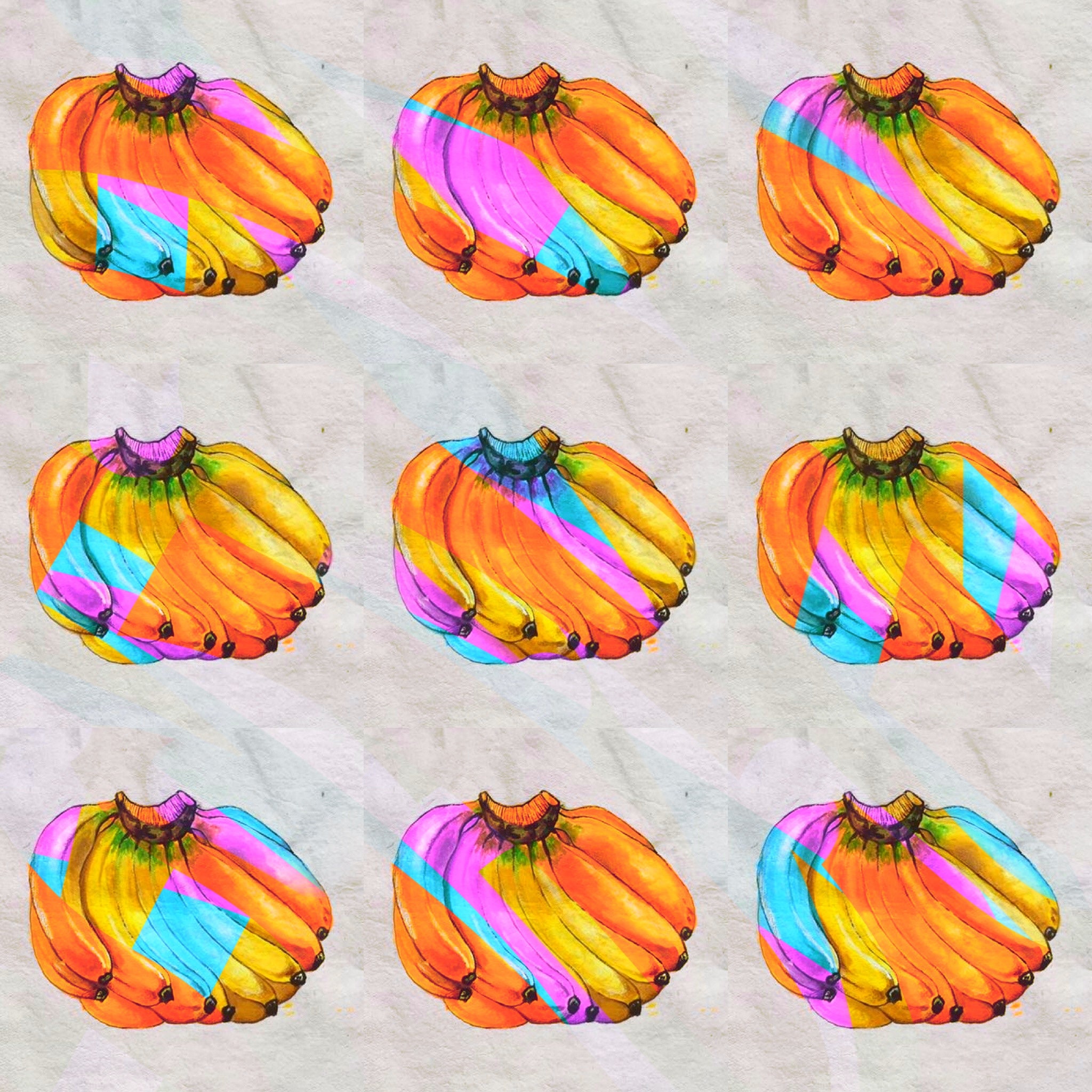 Rainbow Bananas II - Etsy