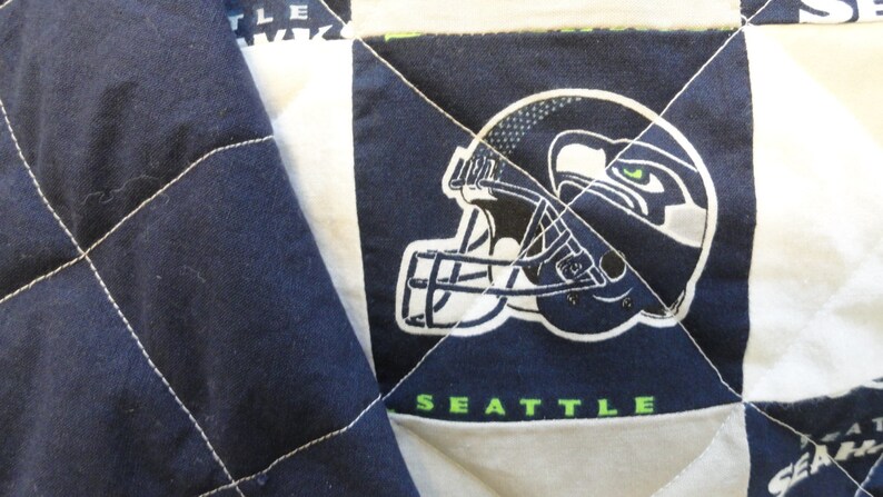 Seattle Seahawks Full Size Quilt - Etsy