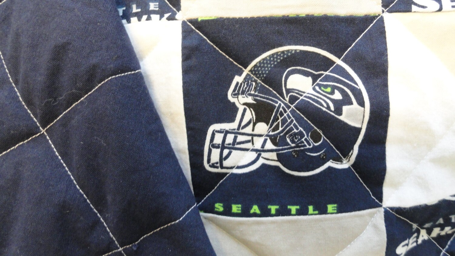 Seattle Seahawks Full Size Quilt - Etsy