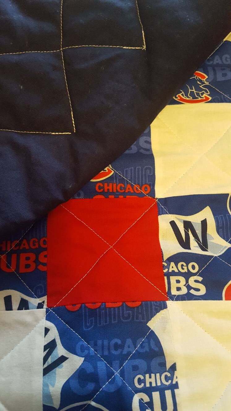 Chicago Cubs Full Size Quilt - Etsy