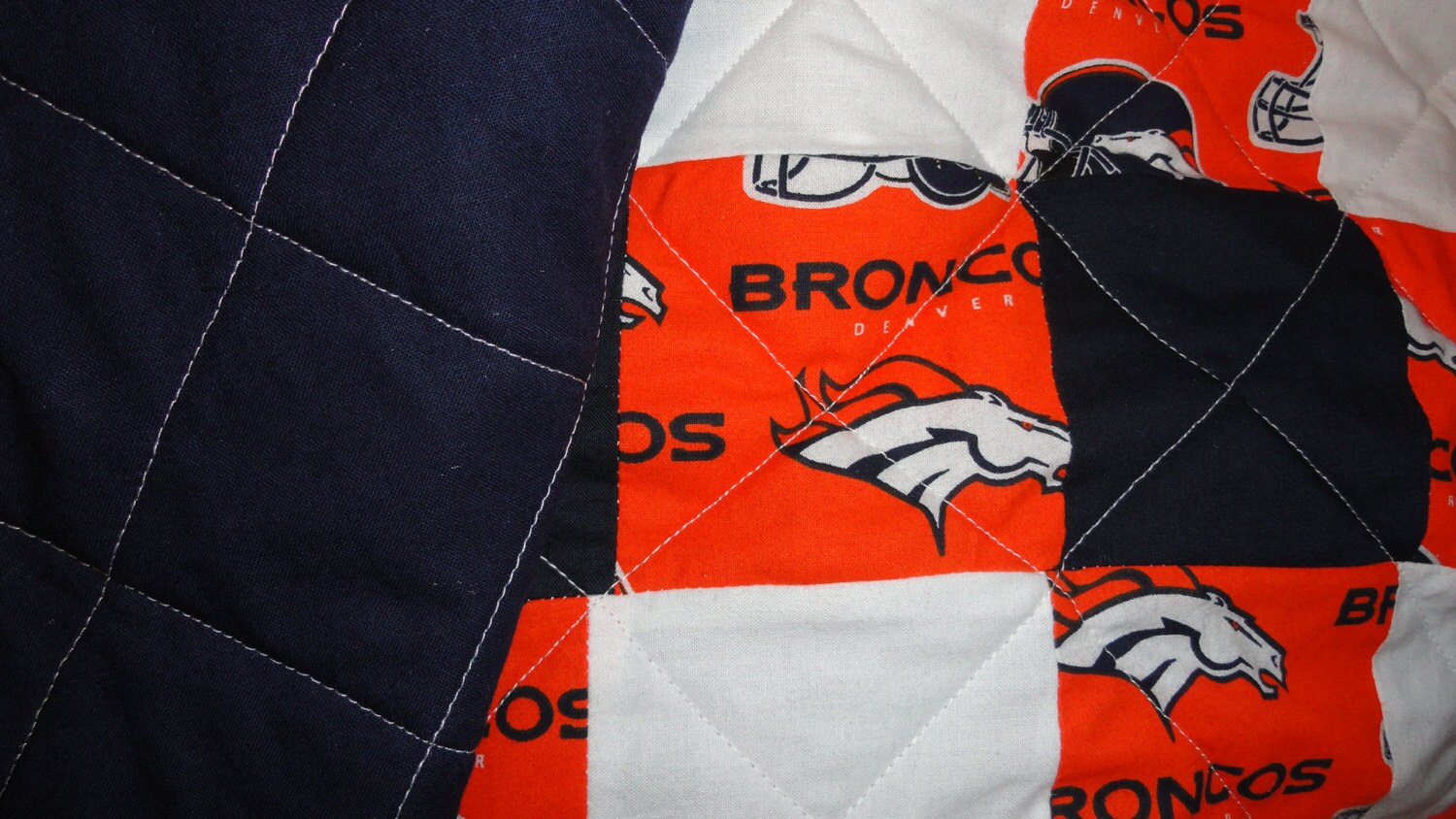 Denver Broncos Full Size Quilt - Etsy