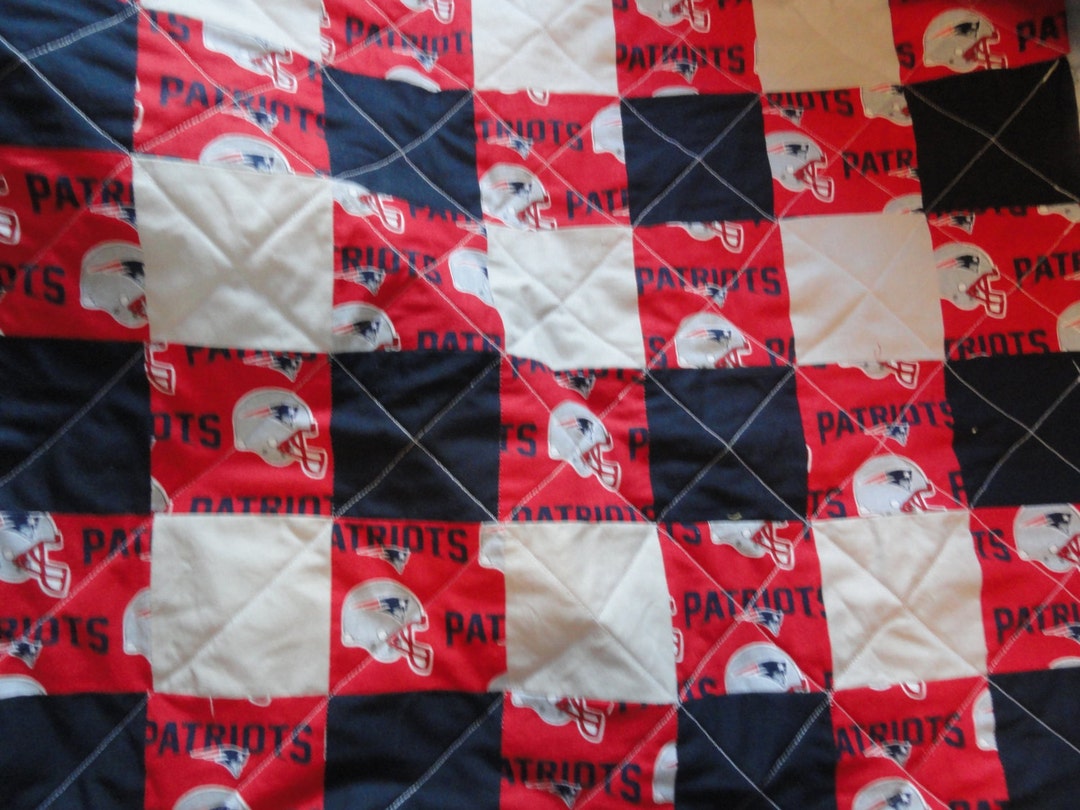 New England Patriots Full Size Quilt - Etsy