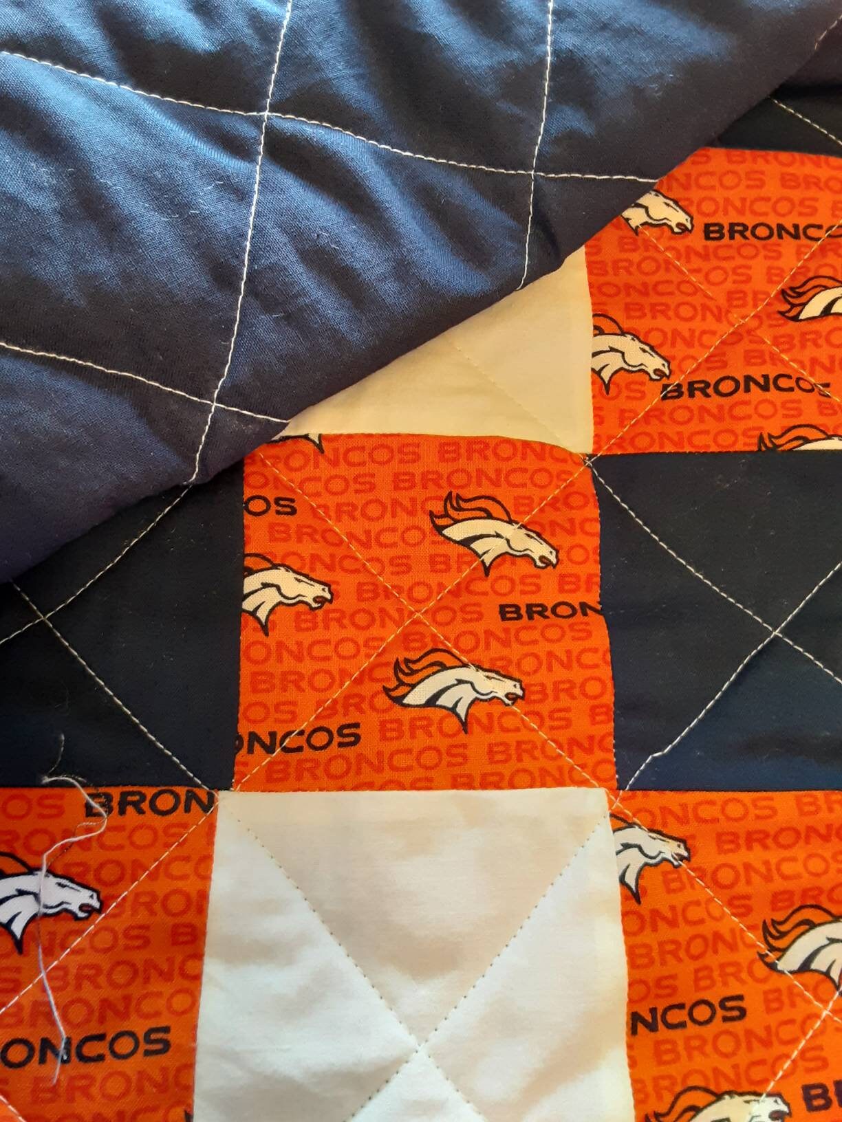 Denver Broncos Full Size Quilt - Etsy
