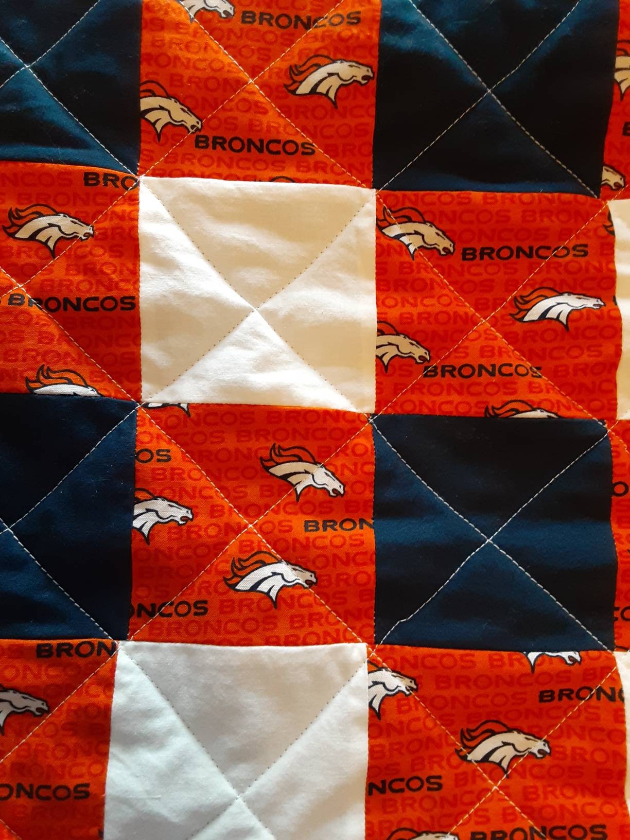 Denver Broncos Full Size Quilt - Etsy
