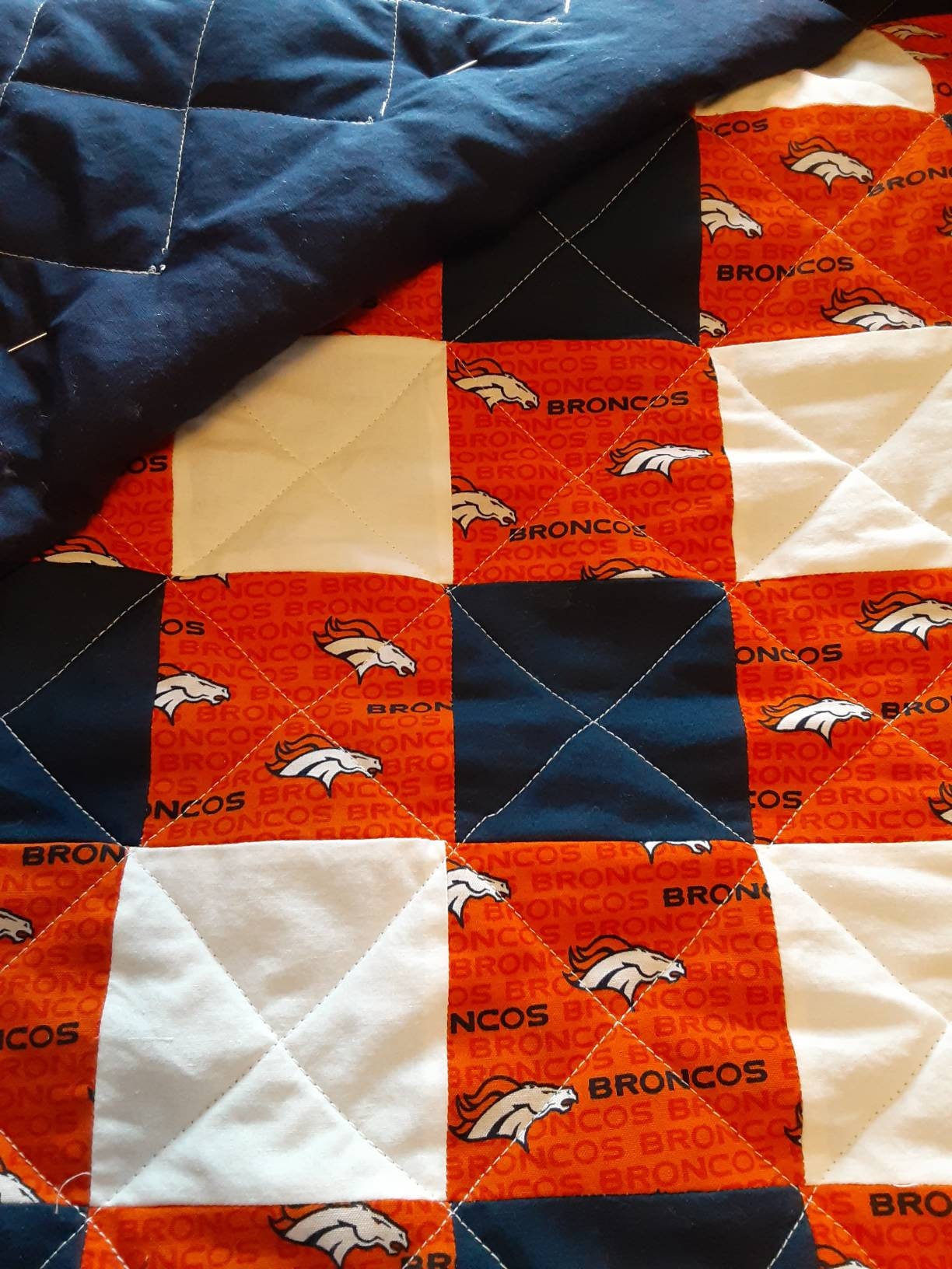 Denver Broncos Full Size Quilt - Etsy